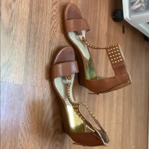 Michael Kors | Shoes | Michael Kors Open Sandel Small Heel | Poshmark